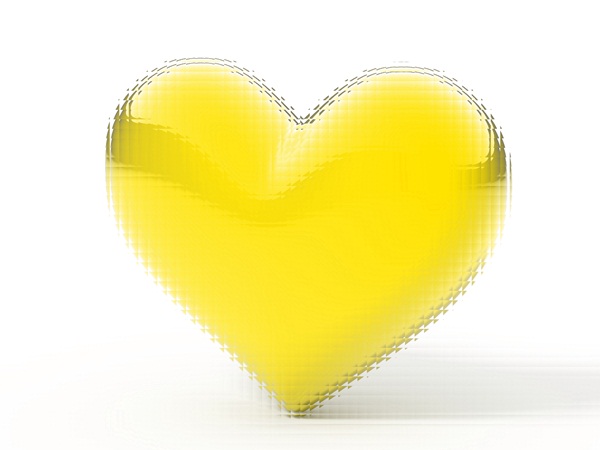 Corazones amarillos para FaceBook - Imagui