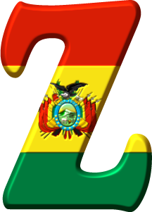 Alfabeto con la Bandera de Bolivia. - Oh my Alfabetos!