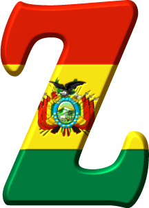 Alfabeto con la Bandera de Bolivia. - Oh my Alfabetos!