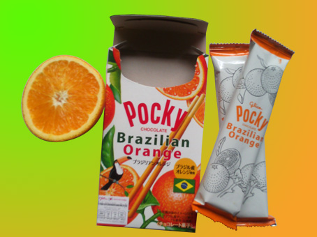 แพนด้าบ้ารีวิว: รีวิว Pocky Chocolate Brazillian Orange