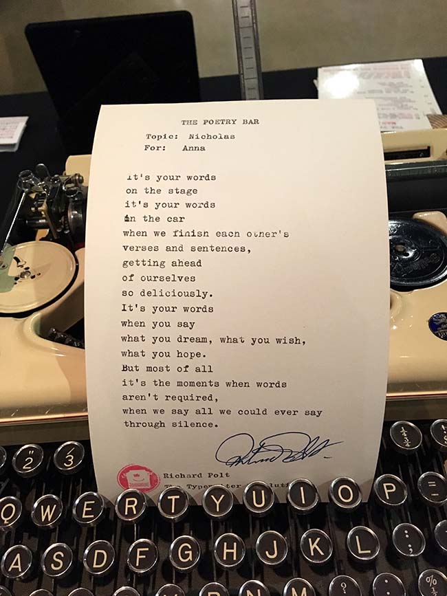 Poeming at New Riff/ /THE TYPEWRITER REVOLUTION