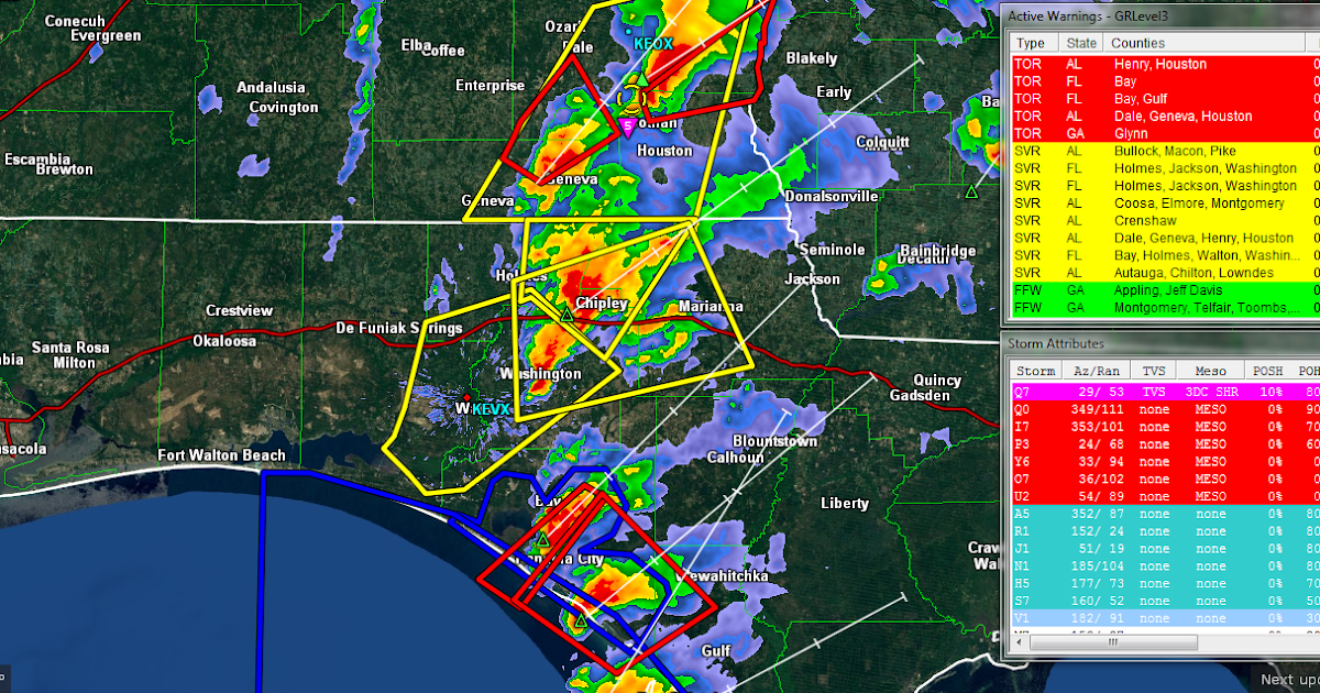 Ralph's Tropical Weather-RTW: TORNADO WARNINGS RADAR MAP