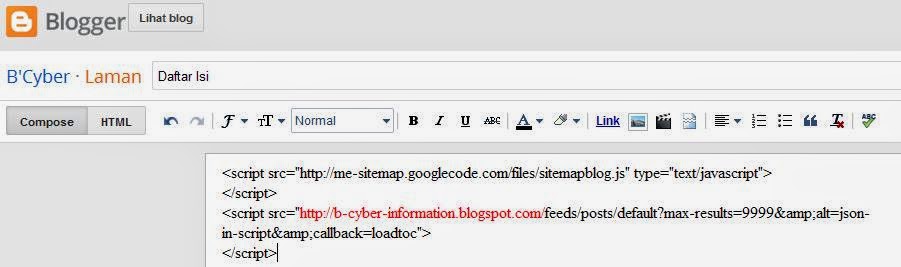 Cara Membuat Daftar Isi Blog - Tutorial | ID - Free Tutorial