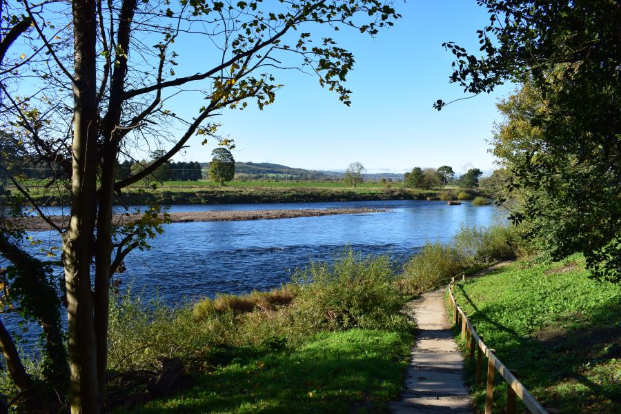 Photographs Of Newcastle: Corbridge Bridge and River Tyne