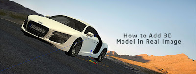 How to add 3d model in real image - Tropical Architecture