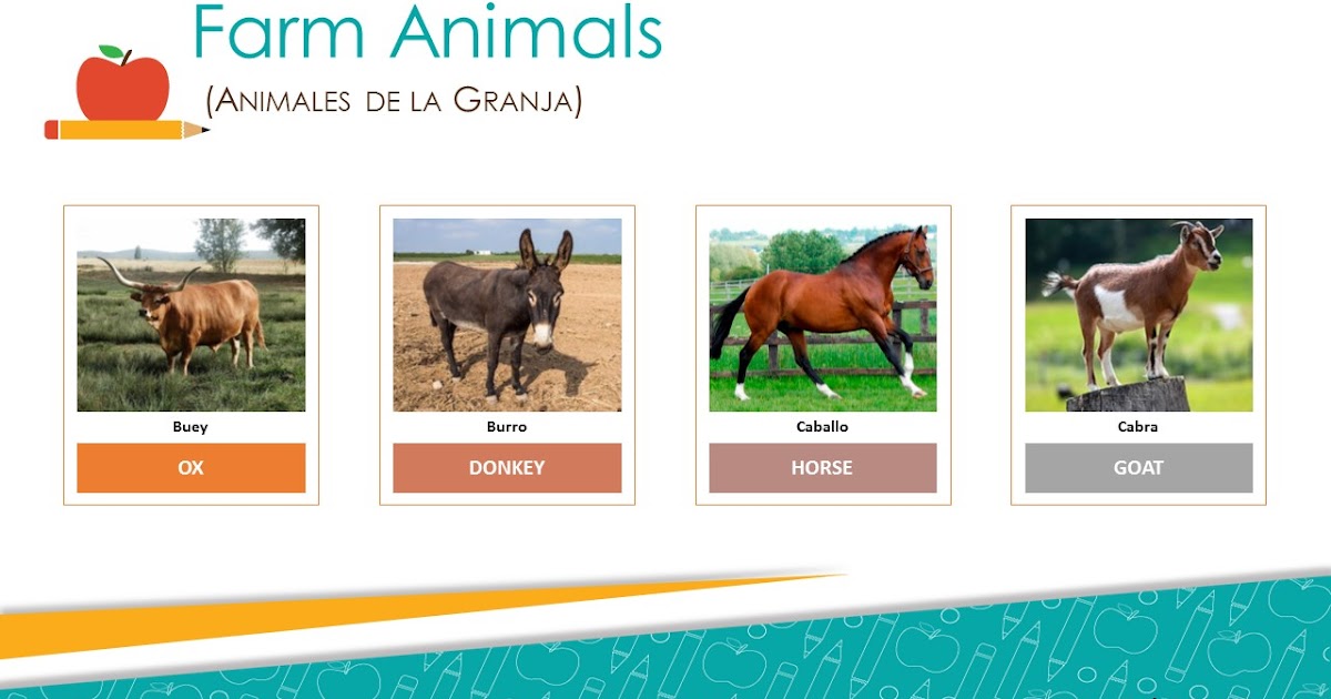 Cultura y TIC: INGLÉS. VOCABULARY. FARM ANIMALS. (ANIMALES DE LA GRANJA)