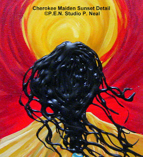 P.E.N. Studio: Commission - Cherokee Maiden Sunset