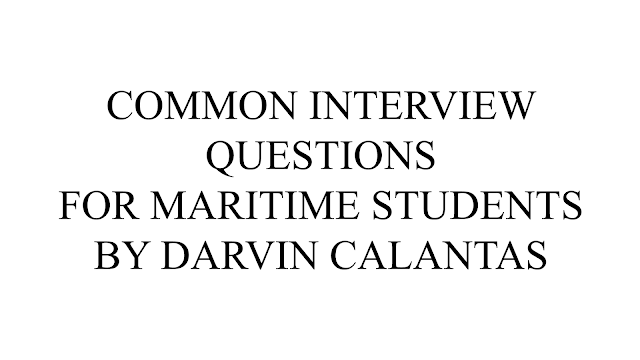 Common Interview Questions for Maritime Students