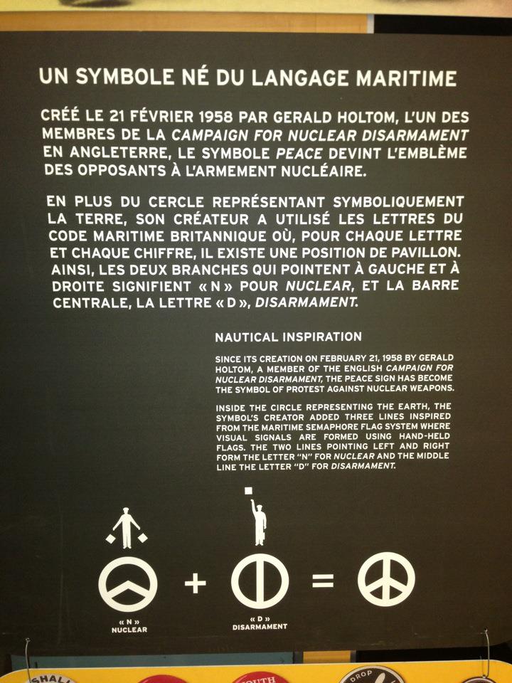 Le symbole de la Paix origine du Sémaphore