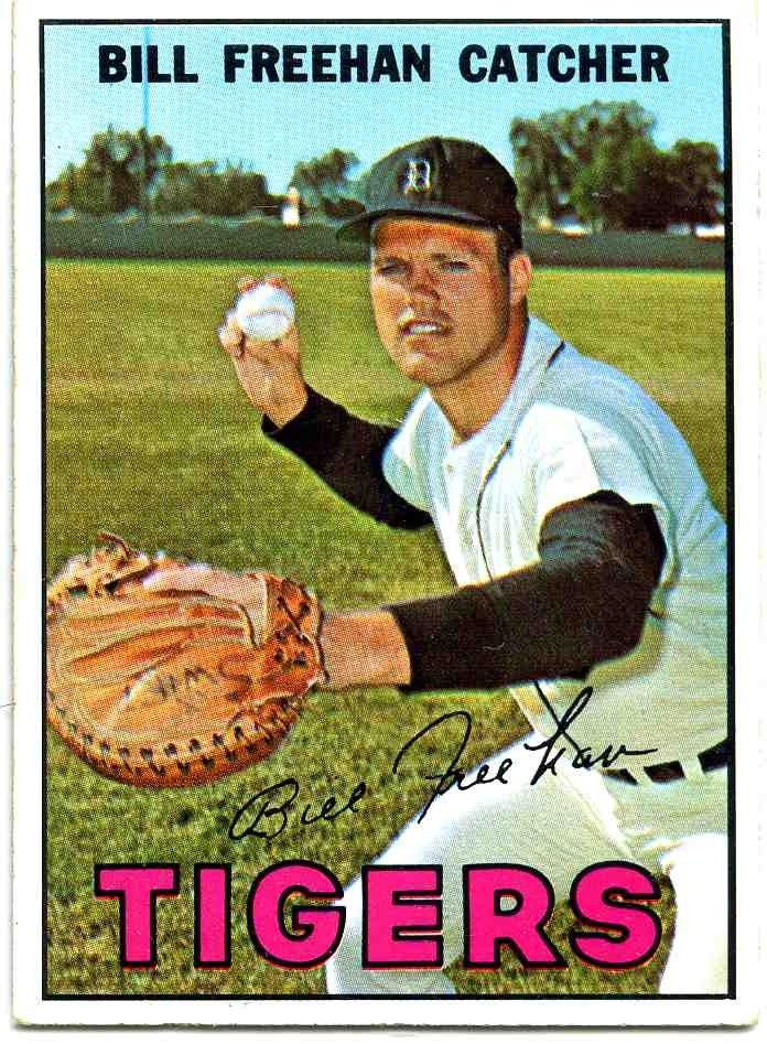 1967 Topps Baseball Set: #48 Bill Freehan - Detroit Tigers - Why is he ...