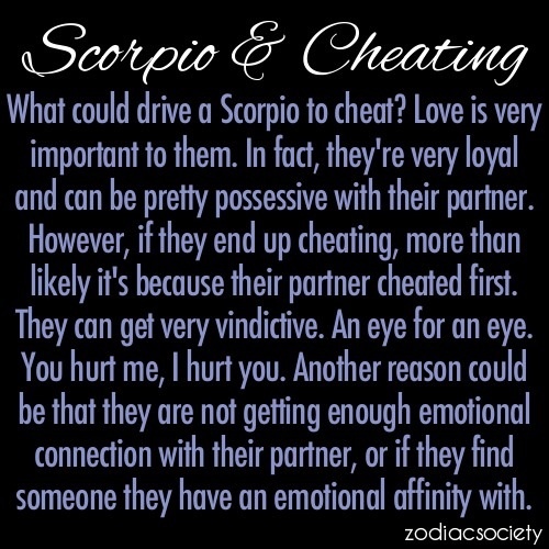 Scorpio And Cheating Scorpio Quotes