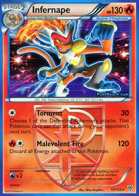 Infernape -- Plasma Storm Pokemon Card Review | PrimetimePokemon's Blog