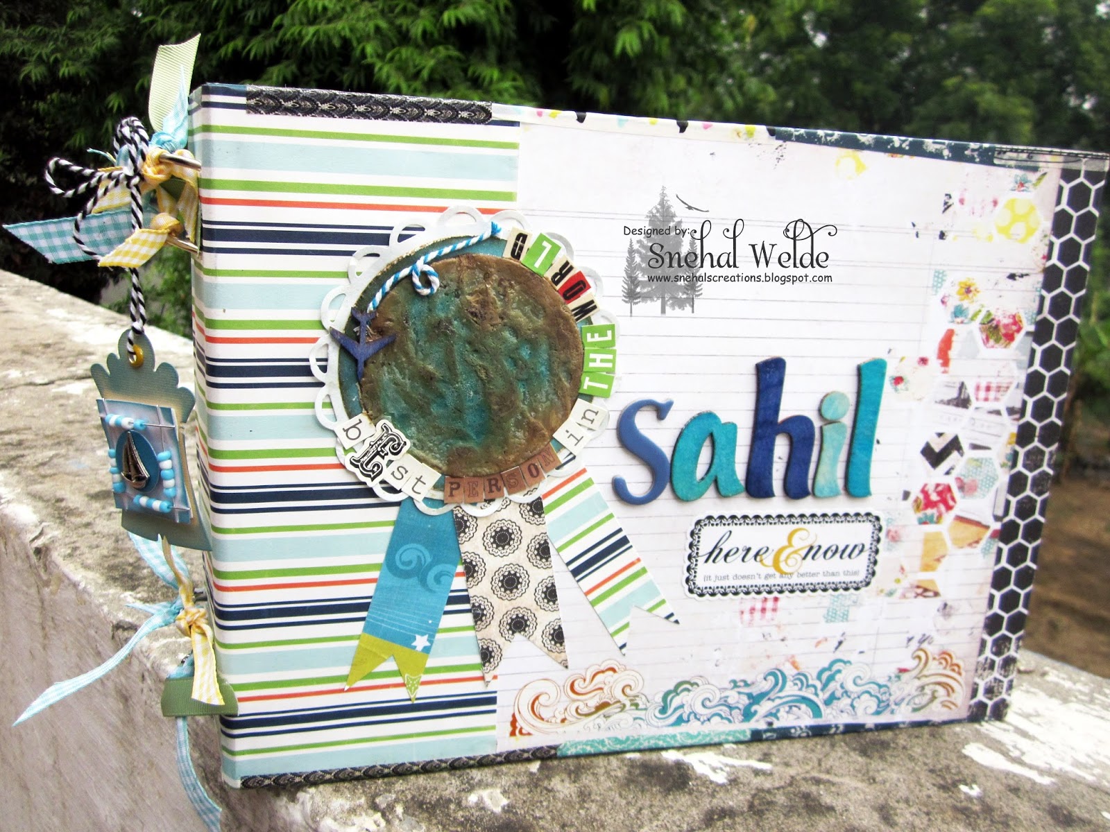 snehal's creations: Masculine scrapbook