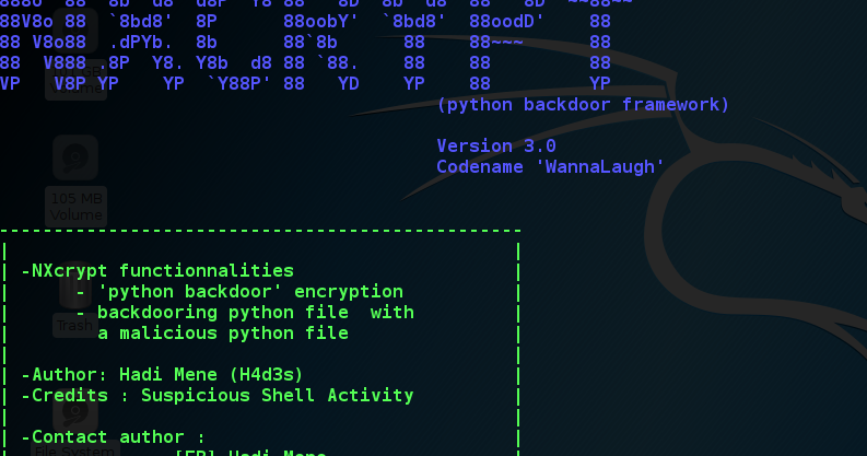 Nxcrypt Python Backdoor Framework Kitploit Pentest Tools For Your Security Arsenal ☣