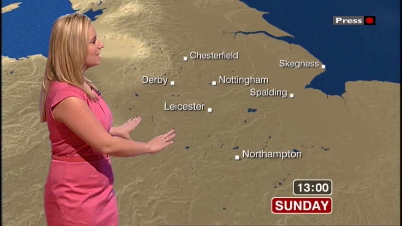 UK Regional News Caps: Anna Church - BBC East Midlands Today Weather