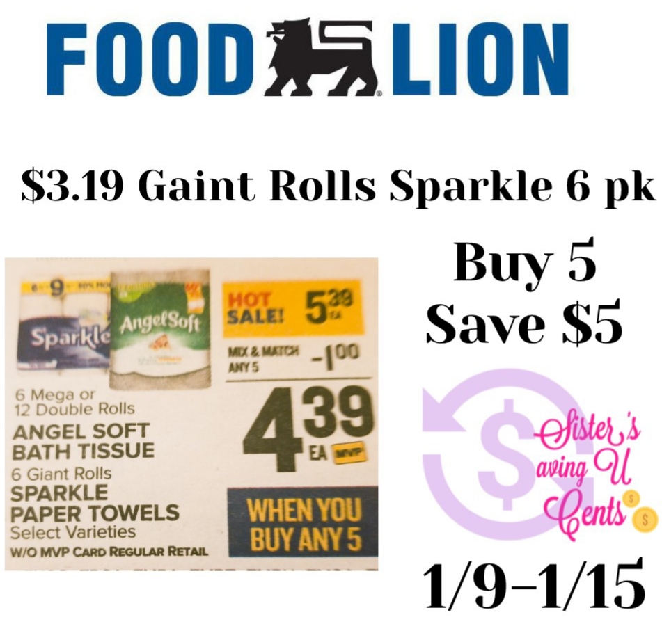 Upcoming Sale 3 19 Sparkle Paper Towels 6 Gaints Rolls 3 19 upcoming-sale-3-19-sparkle-paper-towels-6-gaints-rolls-3-19