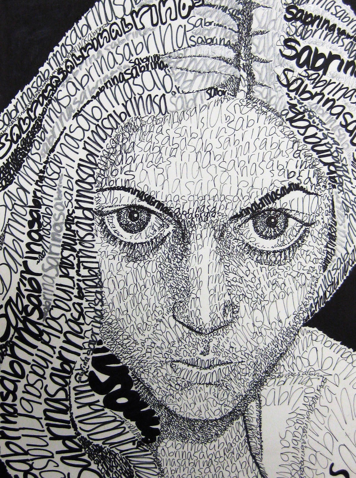 NWSA-2D Art: Project 3: TYPE - SELF PORTRAITS