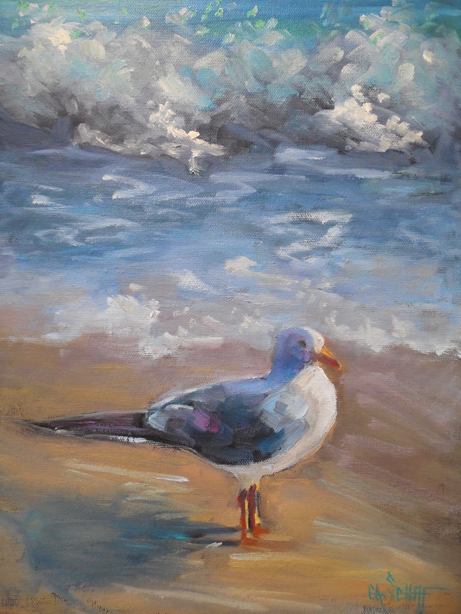 Contemporary Artists of Florida: Morning on the beach, Daily Painting ...