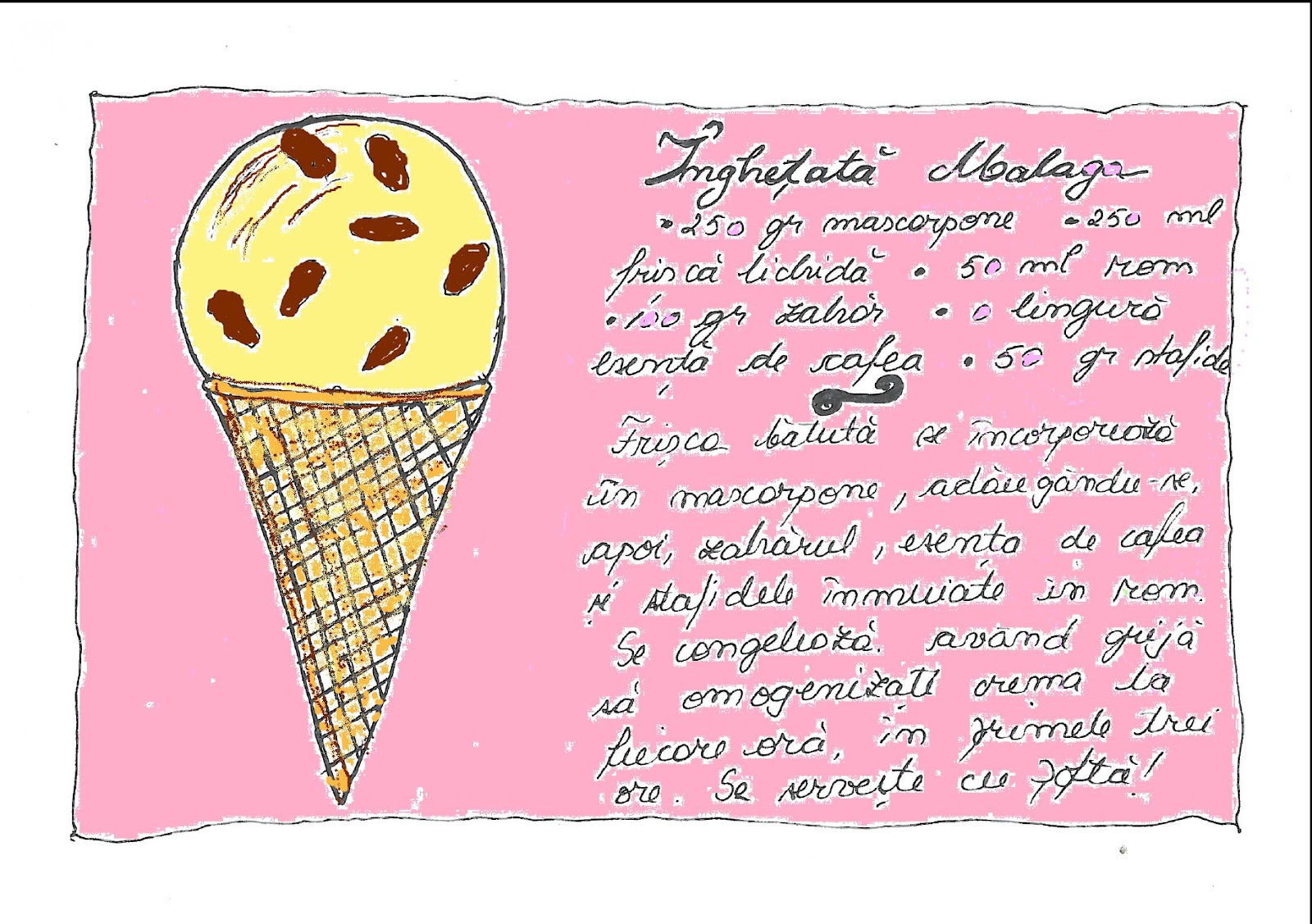 Forfecutsa: Ti-am desenat o inghetata