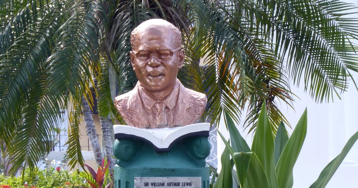 Photo-ops: Statue of Historic Figure: Sir William Arthur Lewis - Castries, St. Lucia