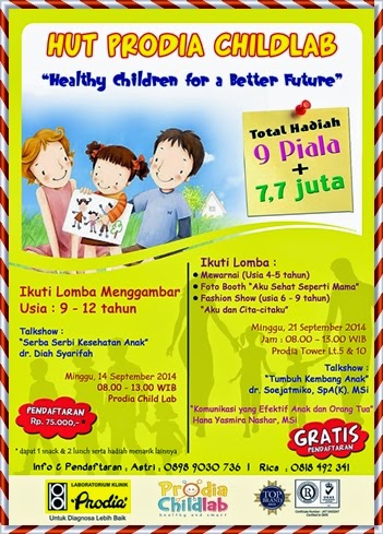 Notes From Beluang Cipit: Lomba Gambar PRODIA CHILDLAB 2014