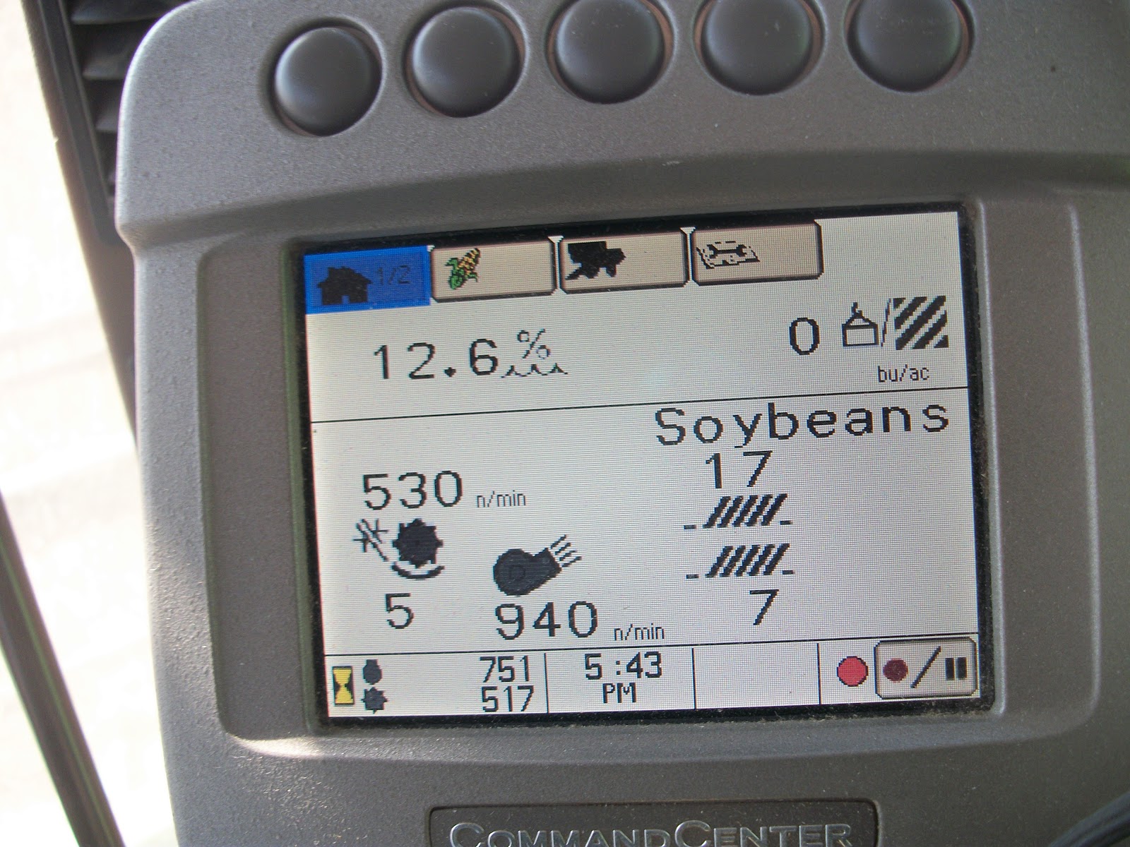 Tales of a Kansas Farm Mom: Inside the Combine Cab