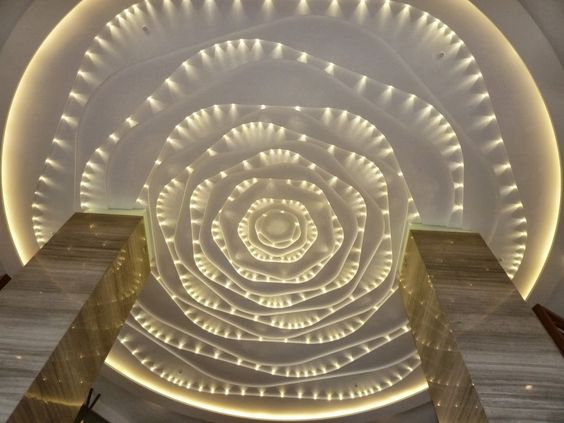 40 Latest gypsum board false ceiling designs with LED lighting 2019