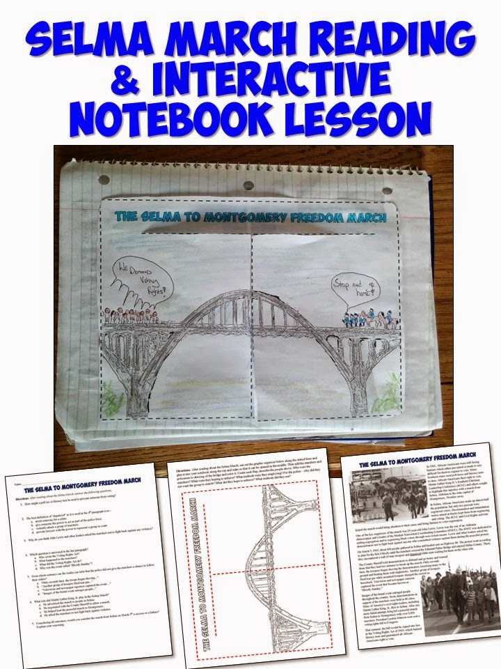 Students of History: Selma March for Civil Rights Reading, Worksheet ...
