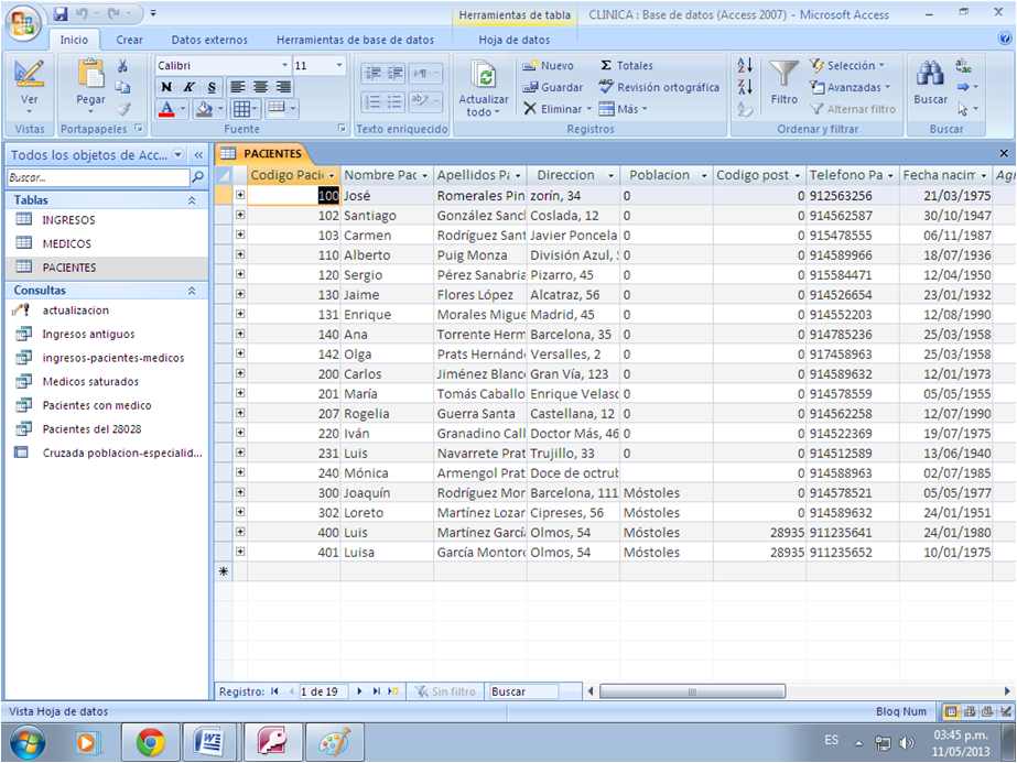 tipos de consulta : tipos de consultas