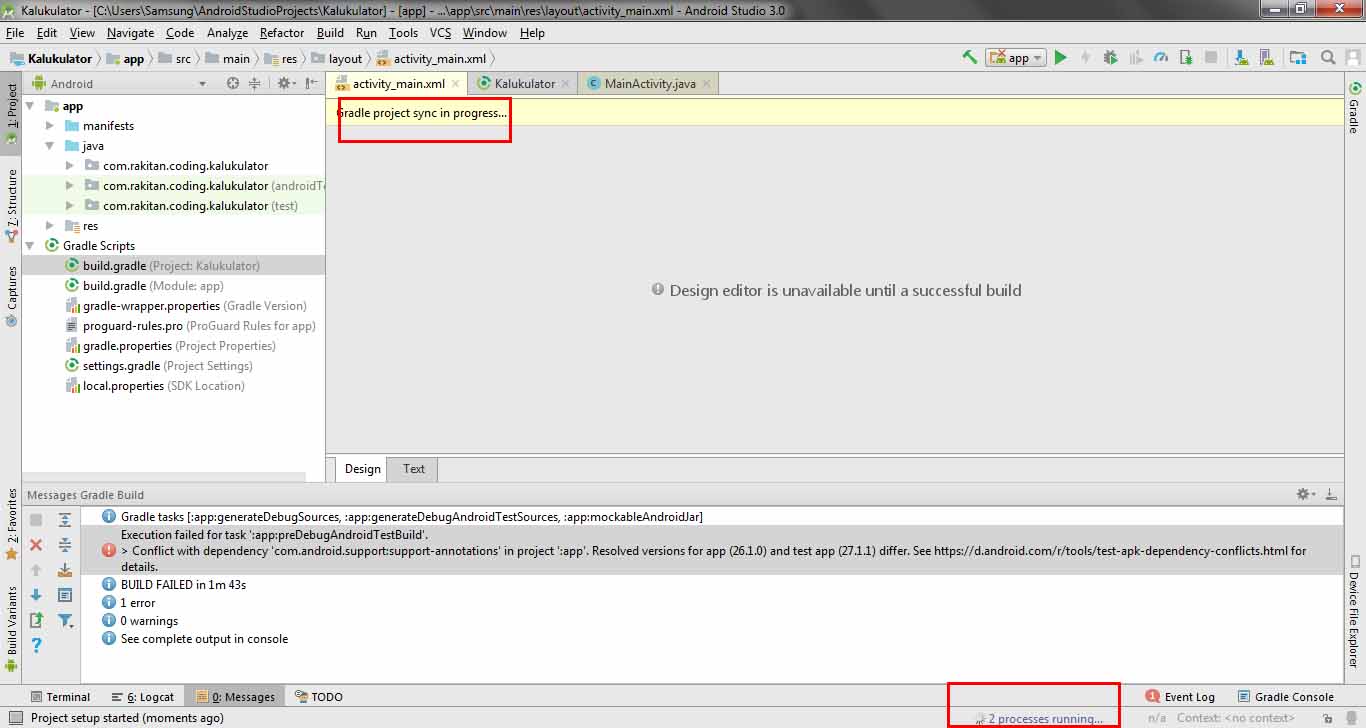 Cara Mengatasi "'com.android.support:support-annotations' in project ':app'. Resolved version ...