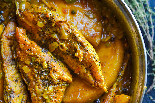 Greedy Girl : Jamaican Curry fish and bammy