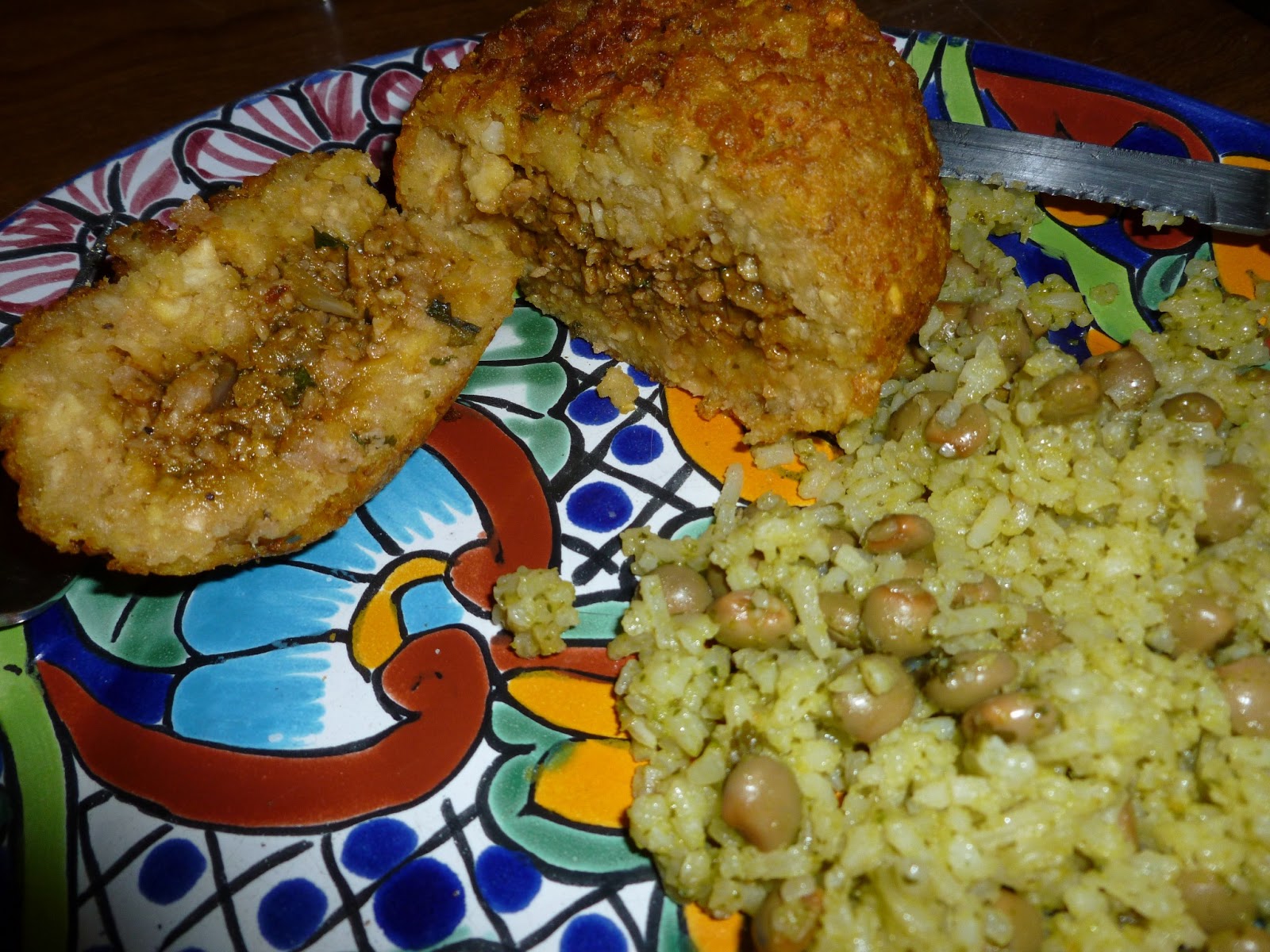 Hey Food!: Vegan Mofongo with Arroz de Gandules!