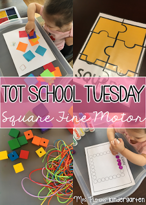 Tot School Tuesday: SQUARES - Mrs. Plemons' Kindergarten