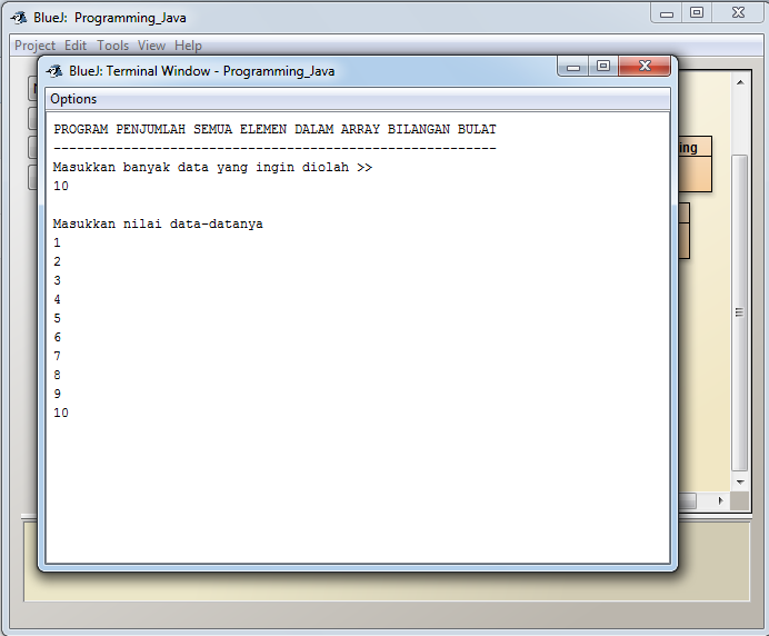 Belajar dan Hiburan: Java Programming : Penjumlahan Data