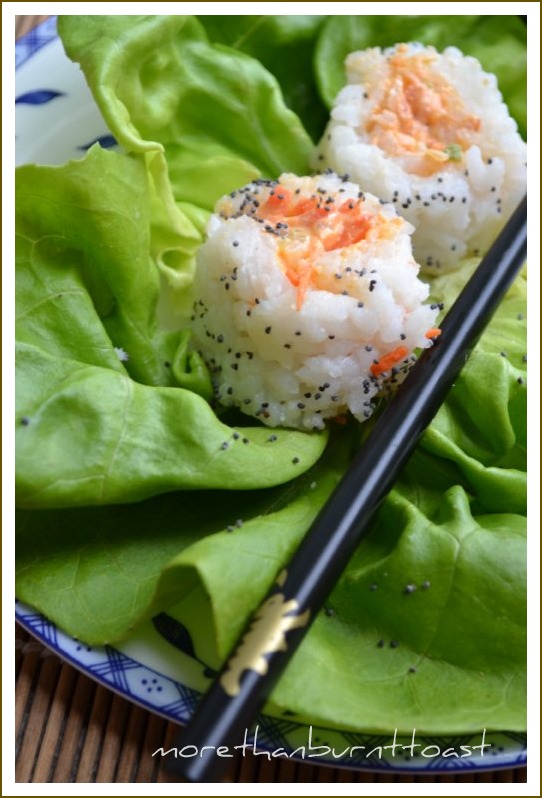 more than burnt toast: Summer Fresh Red Pepper Hummus Sushi