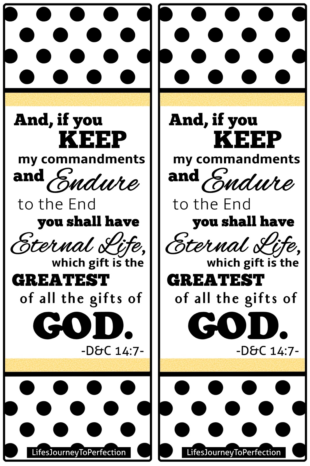 Life's Journey To Perfection: LDS Blogger Mini Scripture Devotional ...