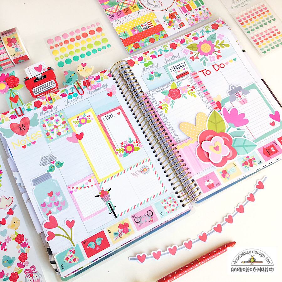 Doodlebug Design Inc Blog: LOVE NOTES PLANNER PAGES | with Anabelle