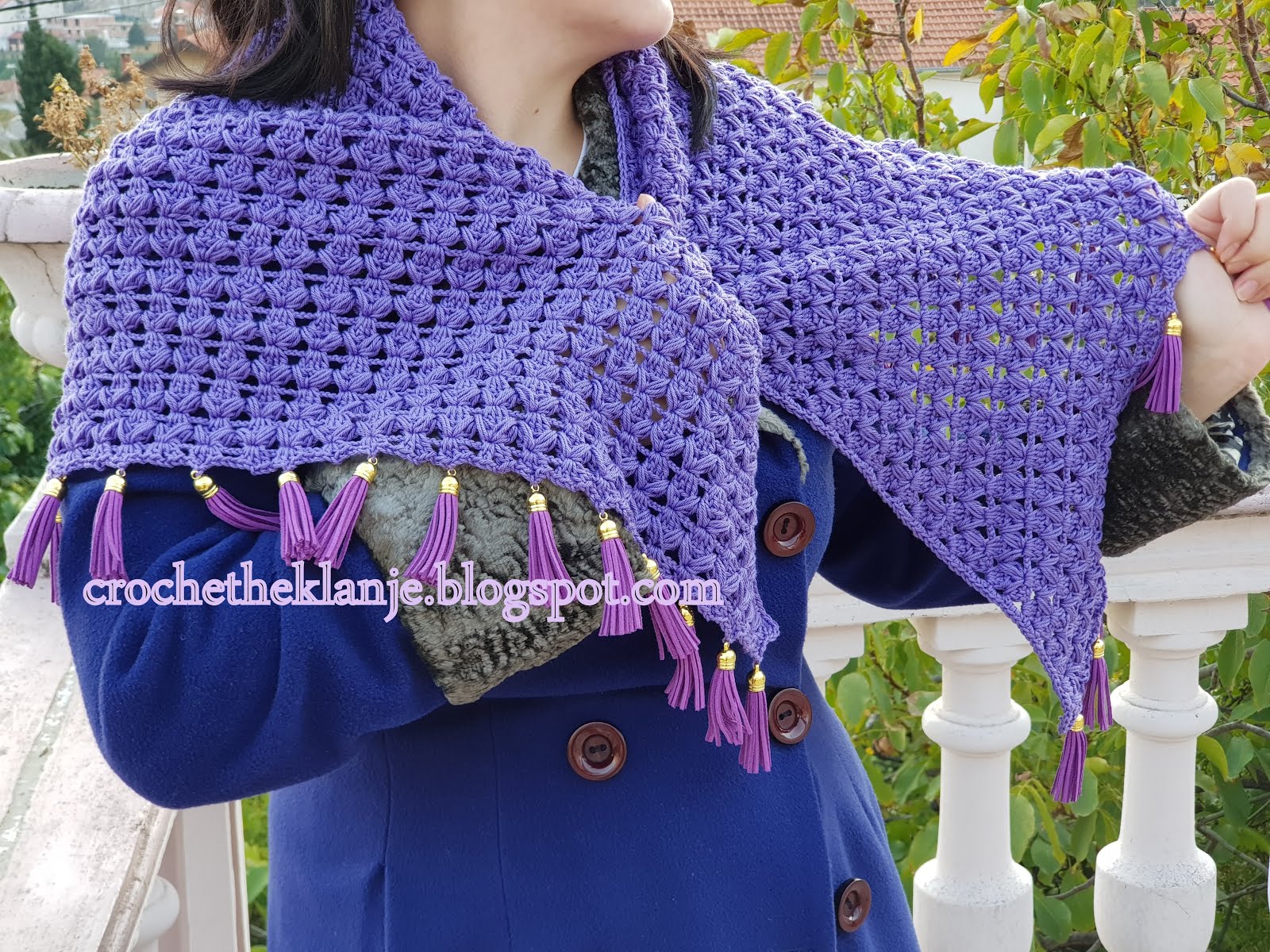 Crochet Heklanje: Trokutasti heklani šal - Moj rad 179