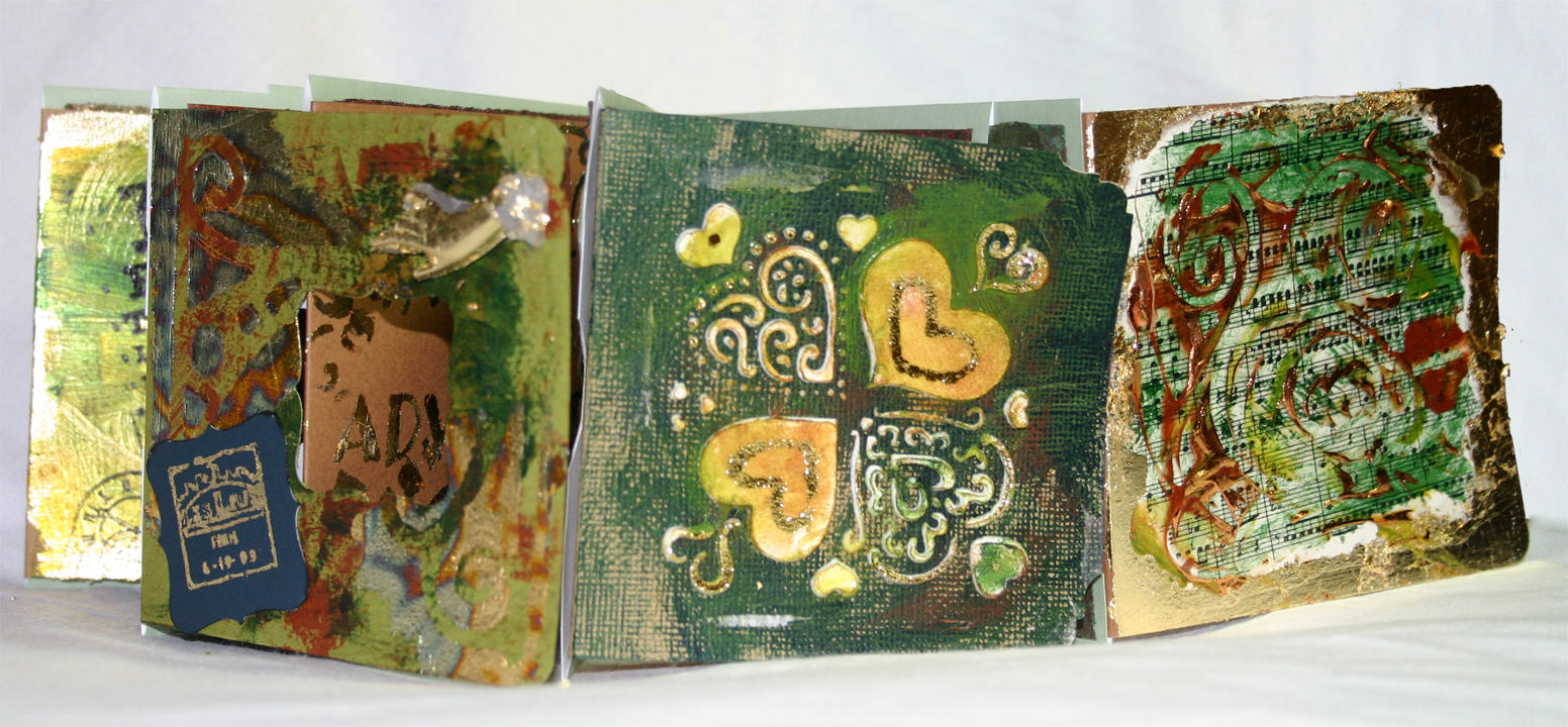 Roann Mathias Calligraphy: GIlded Envelope Book