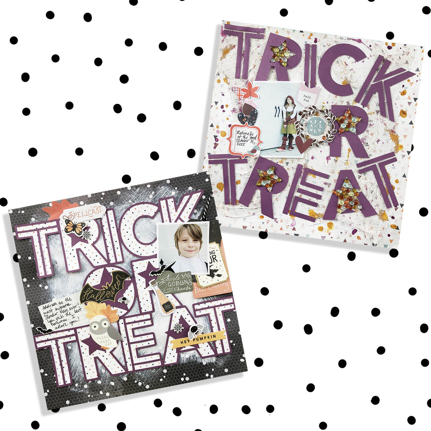 The Cut Shoppe: One Cut File Two Ways | Two Halloween Layouts Using ...