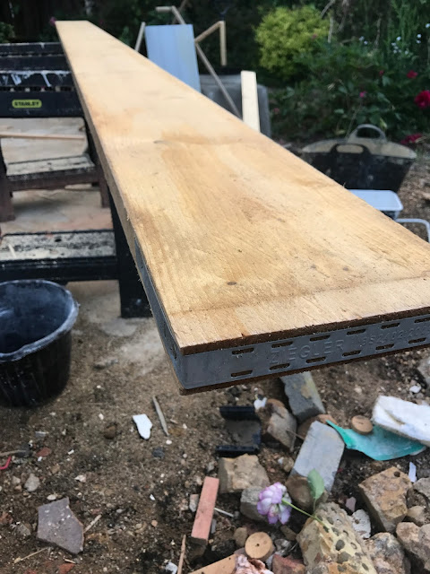 Makeover - A Dining Table Made From Scaffold Boards - Roses and Rolltops