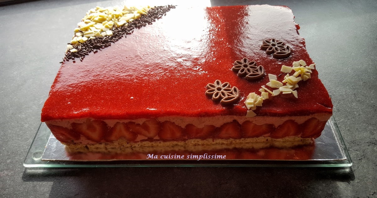 Ma Cuisine Simplissime: Entremets fraise insert citron