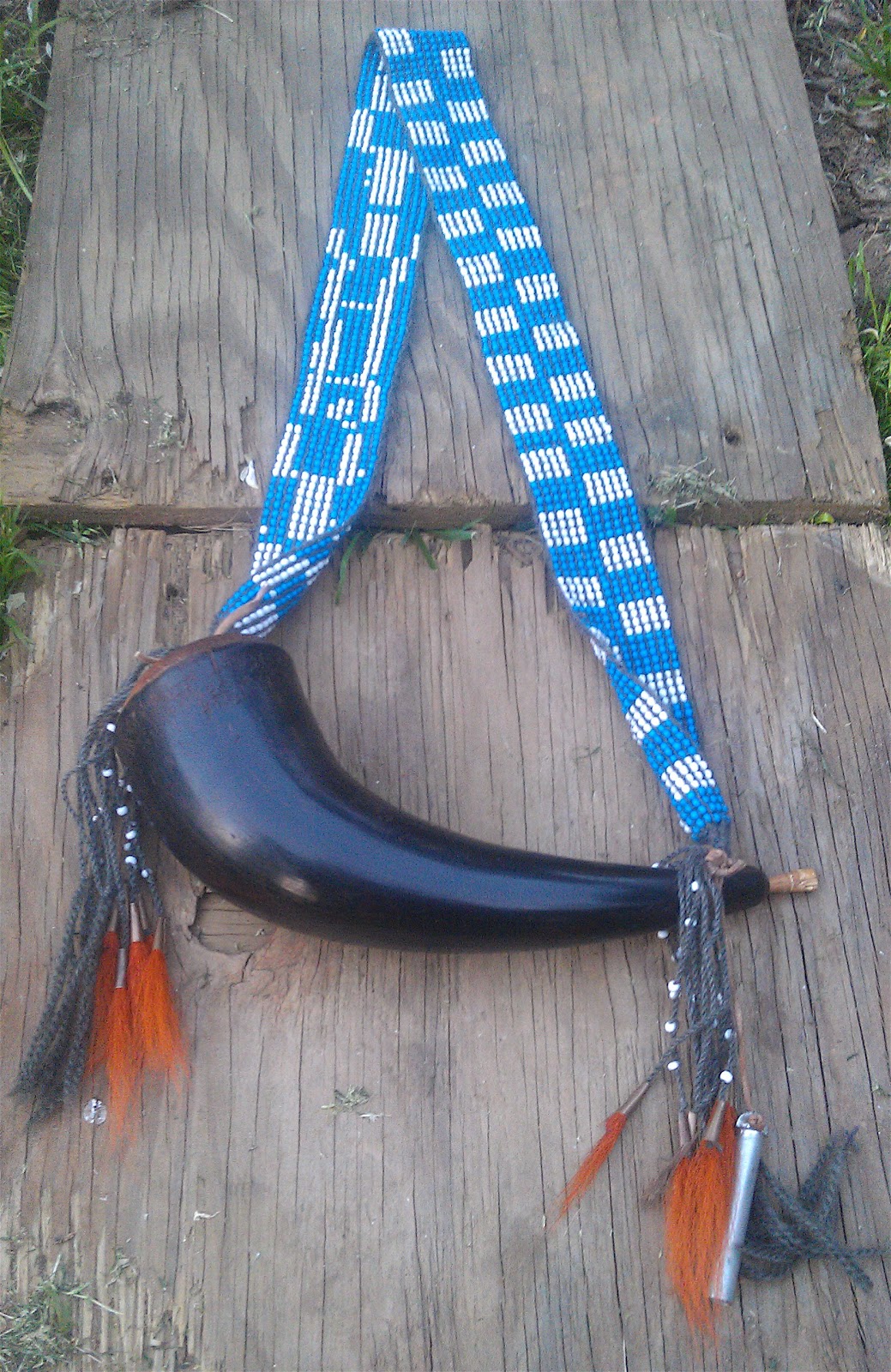 Contemporary Makers: Buffalo Powder Horn by Alec Fourman with Bead ...