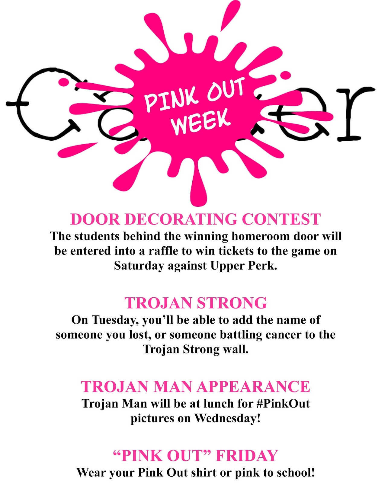 Digital Notebook: Pottstown High School Spirit Week is a Pink Out!