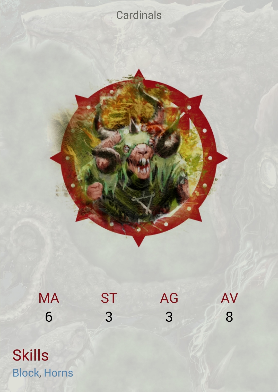 Cake for the Blood God: Blood Bowl Player Cards