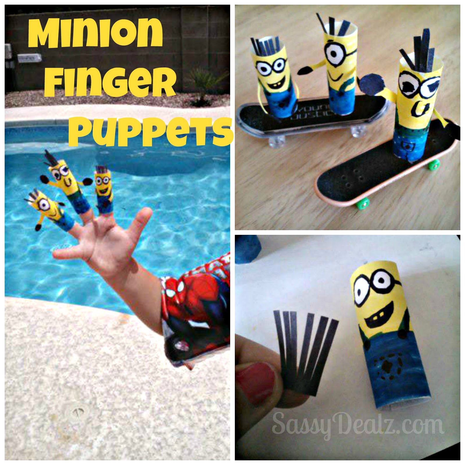 Despicable Me Minion Finger Puppets & Figurines- Cheap Kid's DIY Craft