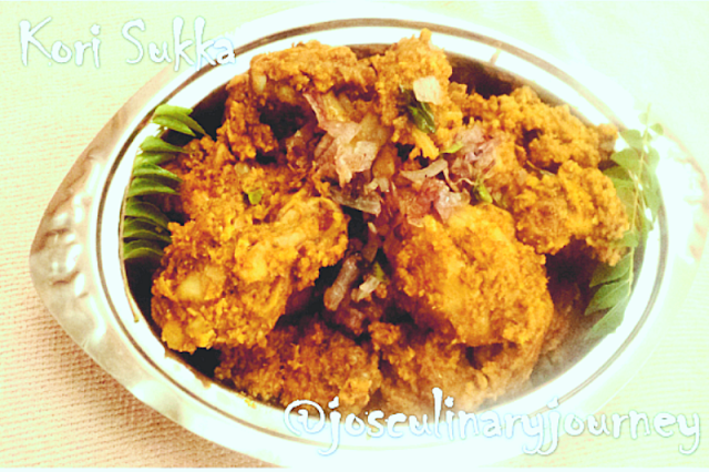 Jo's culinary journey: Kori Sukka( dry chicken curry with coconut).. an ...