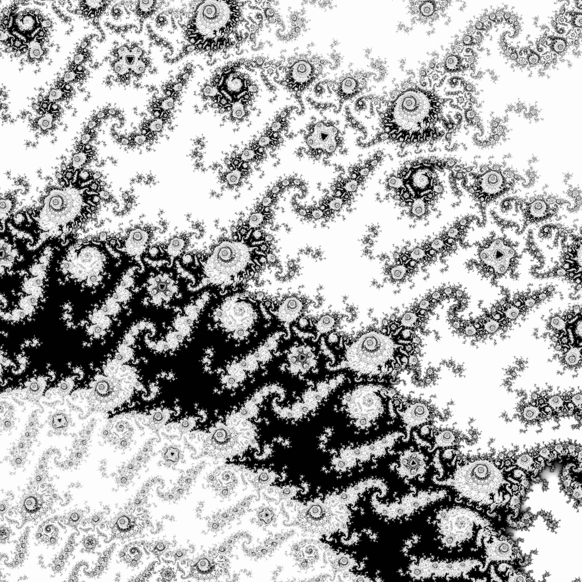 Irregular Mandelbrot fractals