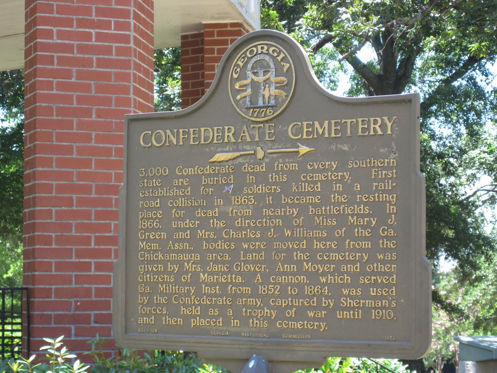 32nd Mississippi Infantry at 150: Marietta Confederate Cemetery