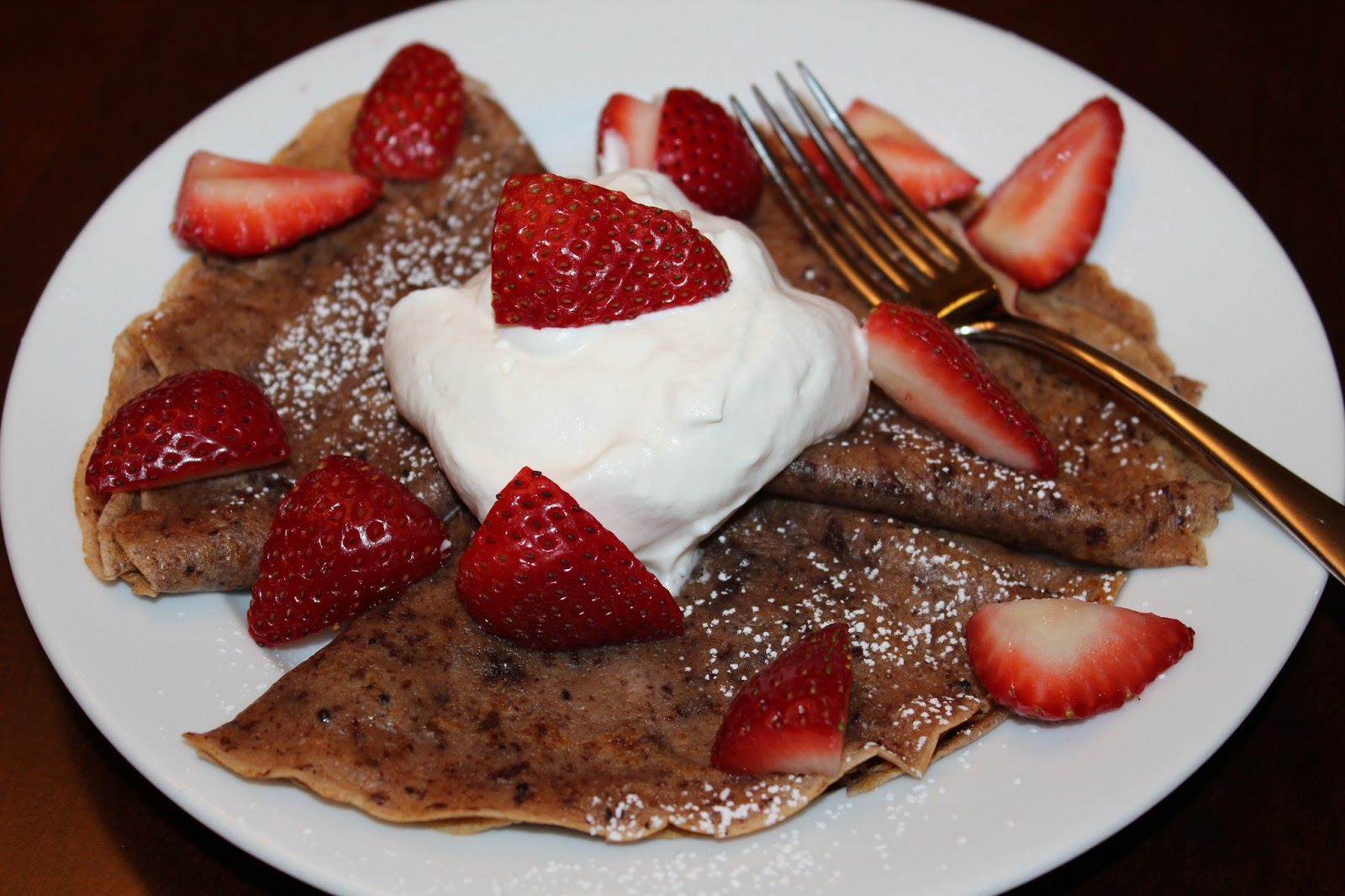 The Garlic Press: Double Chocolate Crepes with Strawberries and Whipped ...